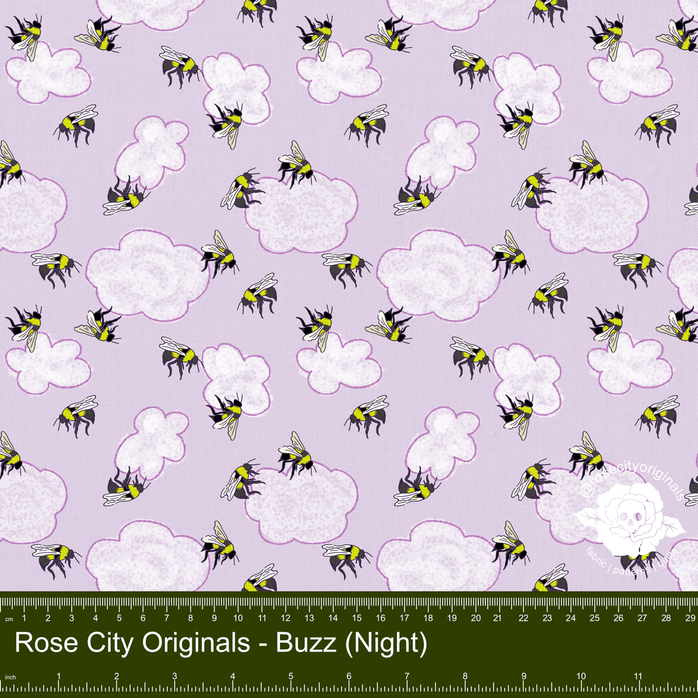 Pushing Up Daisies - By The Yard - Buzz (Night) – RoseCityOriginals
