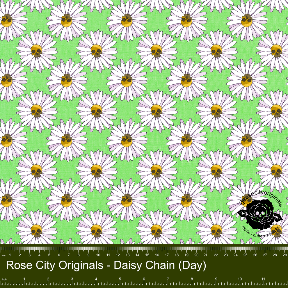 Pushing Up Daisies - By The Yard - Daisy Chain (Day) – RoseCityOriginals