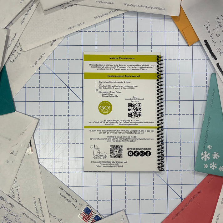 2025 Community Quilt Pattern Booklet - PDF Download – RoseCityOriginals