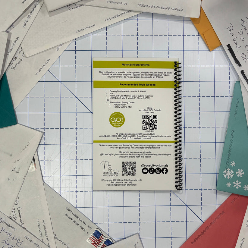 2025 Community Quilt Pattern Booklet - PDF Download – RoseCityOriginals