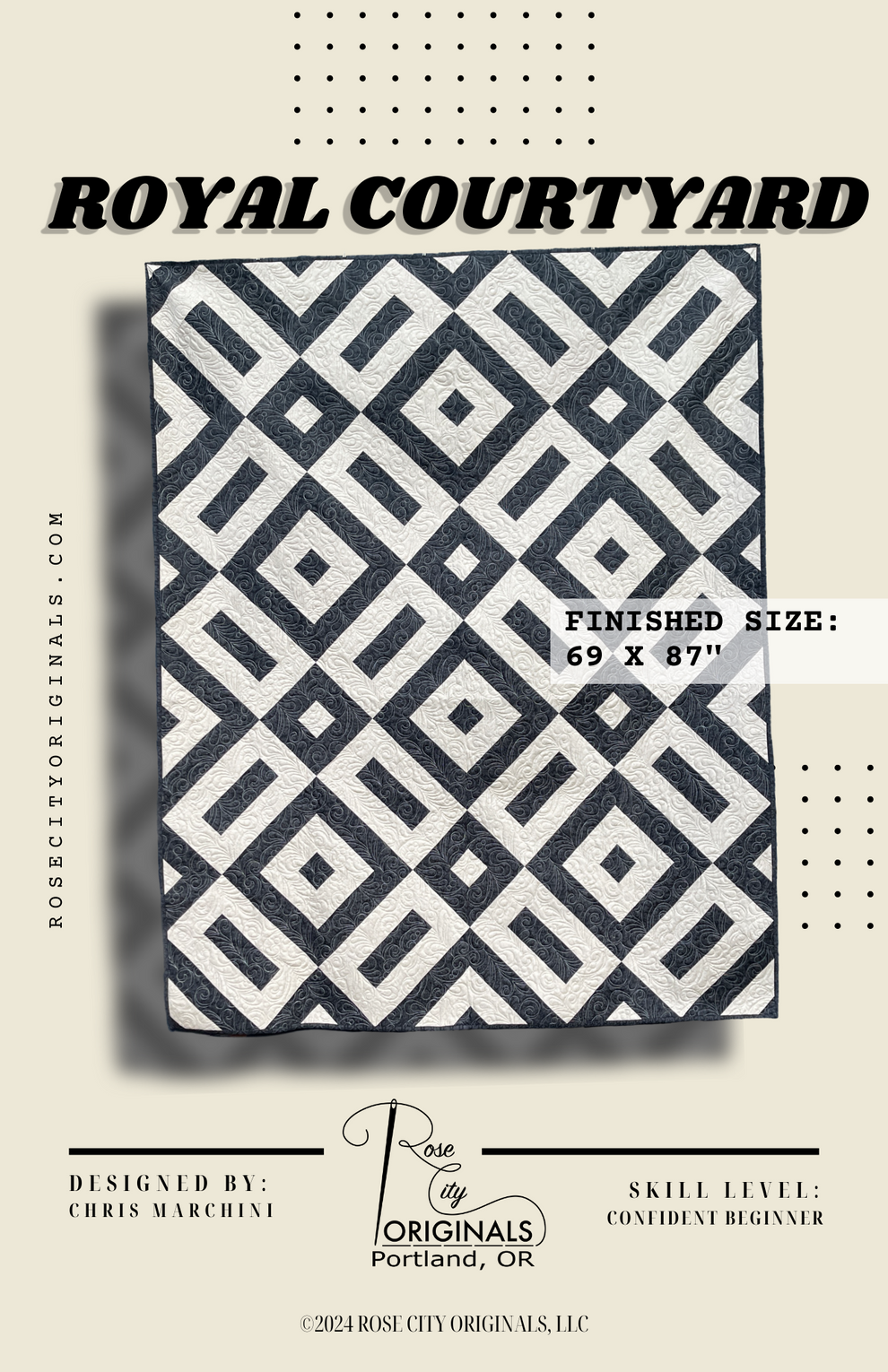 Royal Courtyard - Patchwork Quilt Pattern - PDF Download ...